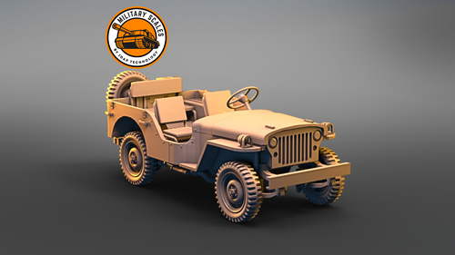 IDAP Technology PMI0499B Jeep Willys MB Without Windshield