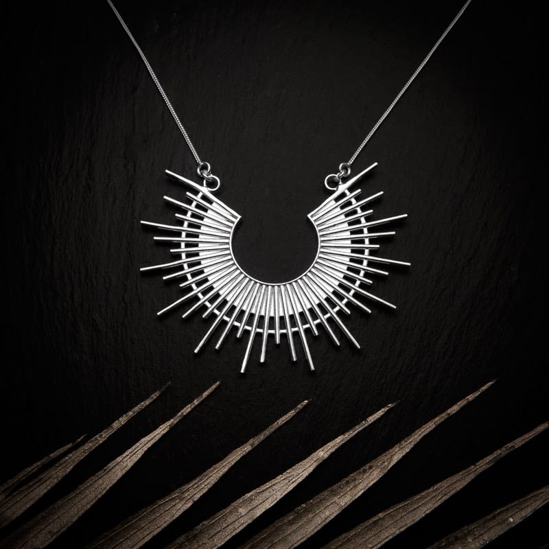 IDA Silver Plated Pendant Necklace