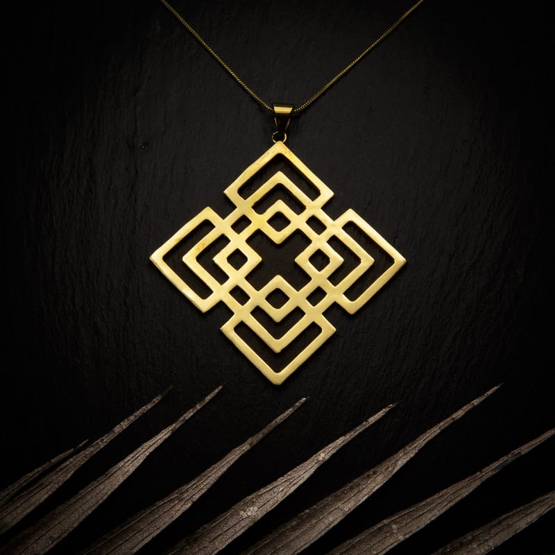 MOKOSHA Brass Pendant Necklace