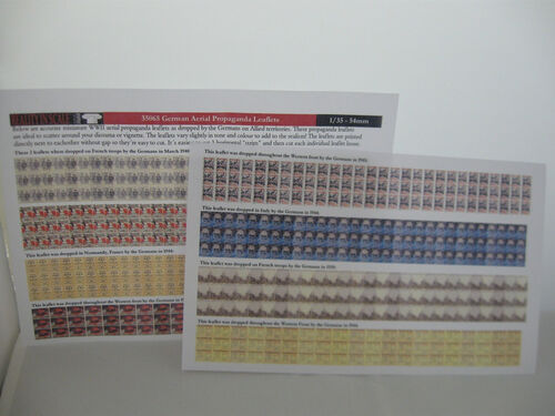 Reality in Scale 35065 German Aerial Propaganda Leaflets