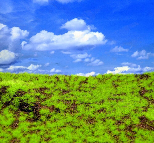 Reality in Scale MAT09 Wild Grass & Hills Type 3 - Medium Brown Earth, Light Green Grass, Irregular Surface