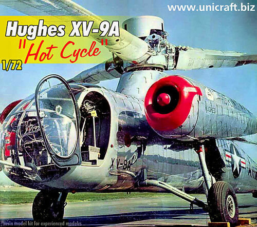 Unicraft 72103 Hughes XV-9A - Unicraft kits do not include decals