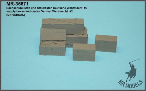 MR Modellbau 35671 Supply Boxes And Crates German Wehrmacht #2 (Universal)