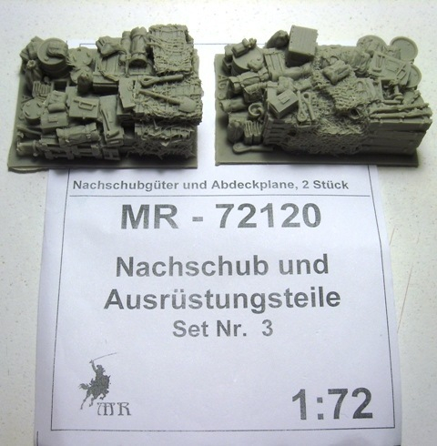 MR Modellbau 72120 Military Loads And Supplies Under Tarpaulin No.3 (2pcs)