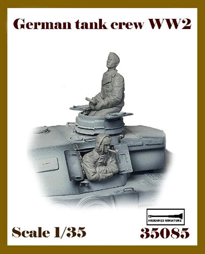 Ardennes Miniature 35085 Geman Tank Crew WW2 Set