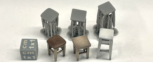 EMP3D 43110221 Taboret mały tapicerowany (3 sztuki)