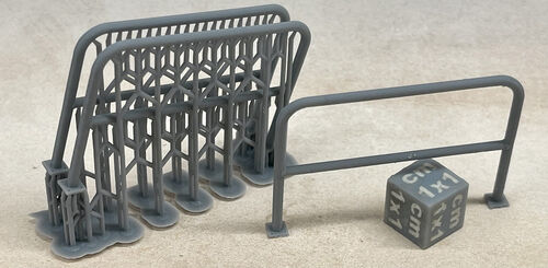 EMP3D 43120108 Barierki metalowe proste 200 (3 sztuki)
