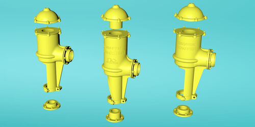 EMP3D 25011026 Żuraw wodny - korpus Eisenwerk