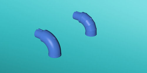 EMP3D 25011031 Żuraw wodny - kolanko odlewane