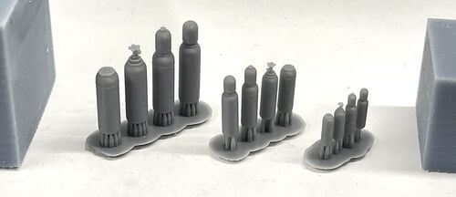 EMP3D 25050401 Zestaw butli gazowych 5l - 4 typy (4 sztuki)