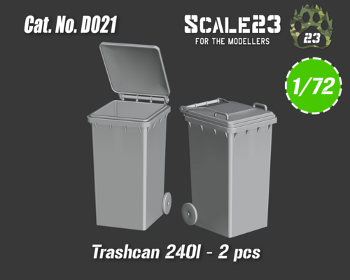 Scale23 72-D021 Trashcan 240l - 2 pcs