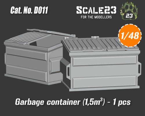 Scale23 48-D011 Garbage container (1,5m3) - 1 pc