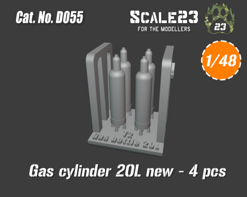 Scale23 48-D055 Gas cylinder 20L new type - 4 pcs