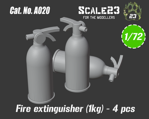 Scale23 72-A020 Fire extinguisher (1kg) - 4 pcs