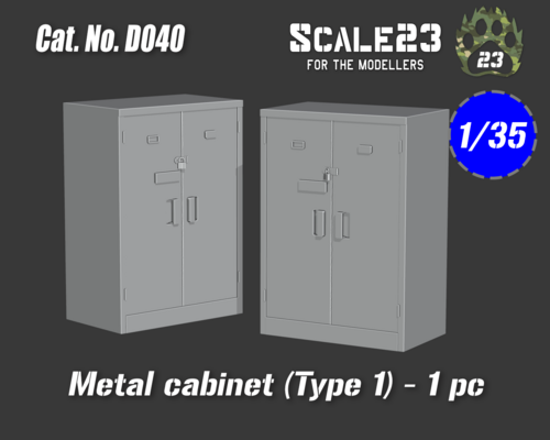 Scale23 35-D040 Metal cabinet (Type 1) - 1 pc