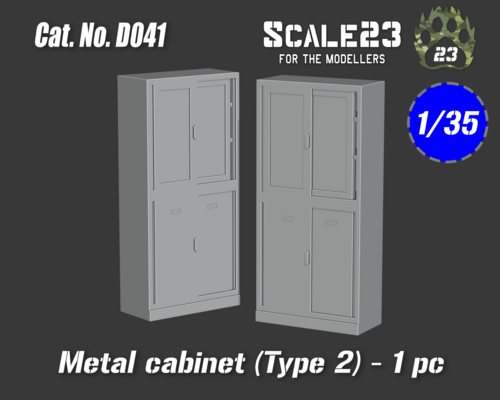 Scale23 35-D041 Metal cabinet (Type 2) - 1 pc