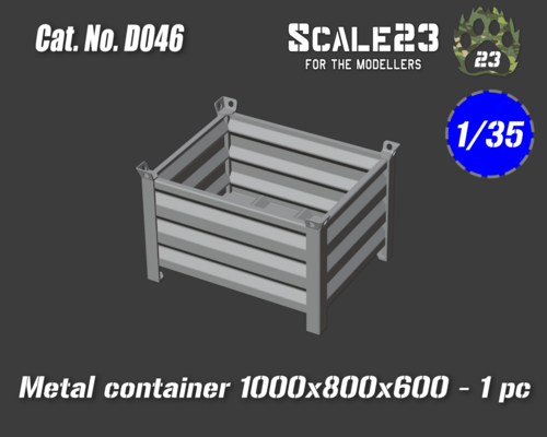 Scale23 35-D046 Metal container 1000x800x600 - 1 pc