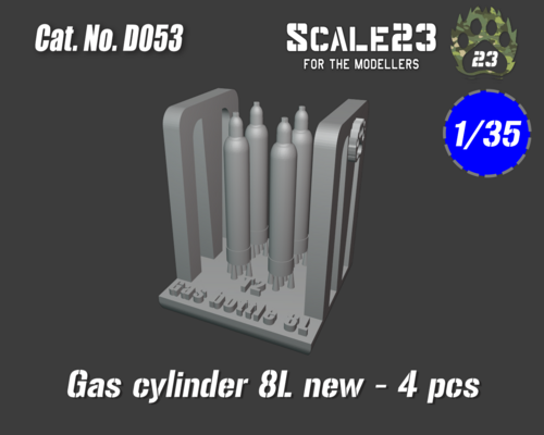 Scale23 35-D053 Gas cylinder 8L new type - 4 pcs