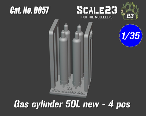 Scale23 35-D057 Gas cylinder 50L new type - 4 pcs