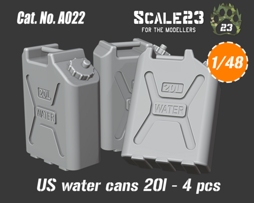 Scale23 48-A022 US water cans 20l - 4 pcs