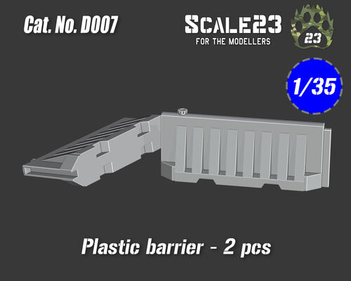 Scale23 35-D007 Plastic barrier (Type 1) - 1 pc