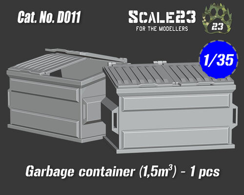 Scale23 35-D011 Garbage container (1,5m3) - 1 pc