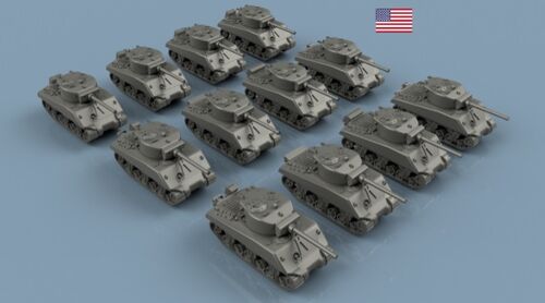 L'Arsenal 2.0 3D400384 M4A3 Sherman Jumbo - 3D printing (10 pcs)