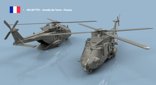 L'Arsenal 2.0 3D400267 NH-90 TTH Armee de Terre - 3D printed (2 helicopters)
