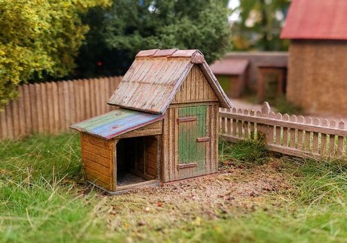 Model scene 96533 Garden House With Shed (N)
