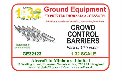 Aircraft In Miniature Ltd GE32123 Crowd Control Barriers