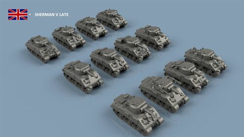 L'Arsenal 2.0 3D350392 Sherman V Late - 3D printing (10 pcs)