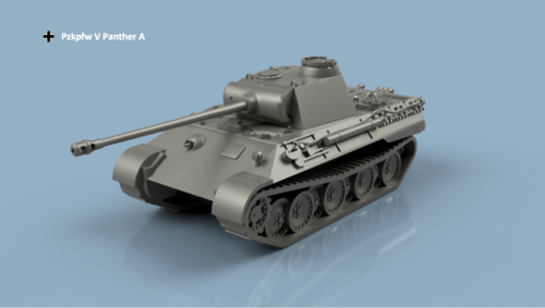L'Arsenal 2.0 3D350510 Pzkpfw V Panther Ausf. A - 3D printing (5 pcs)