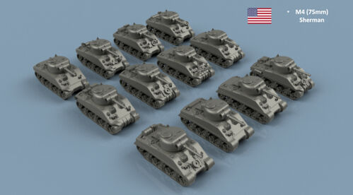 L'Arsenal 2.0 3D144381 Sherman M4 Early - 3D printing (5 pcs)