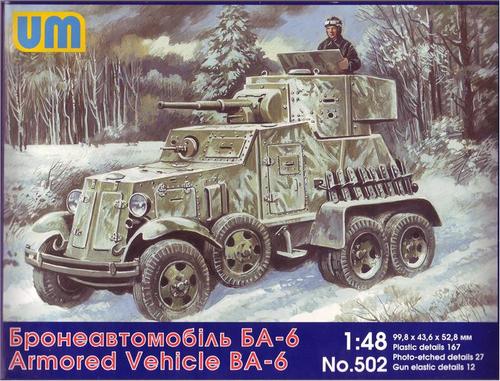 Unimodels 502 Soviet Armored Vehicle BA-6