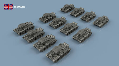 L'Arsenal 2.0 3D100394 Cromwell x6 - 3D Printed