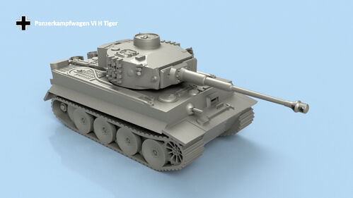 L'Arsenal 2.0 3D100415 Pzkpfw VI H Tiger x1 - 3D Printed