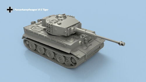 L'Arsenal 2.0 3D100416 Pzkpfw VI E Tiger x1 - 3D Printed