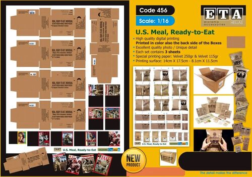 ETA DIORAMA ACCESSORIES 456 US Meal - Ready to Eat