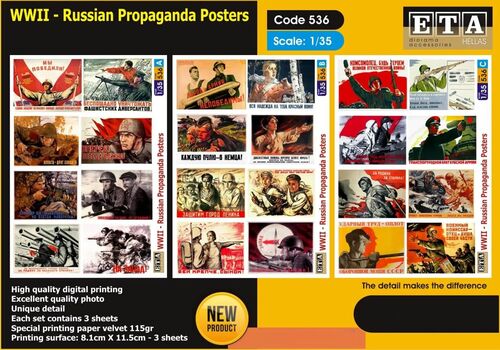 ETA DIORAMA ACCESSORIES 536 Russian WWII Posters
