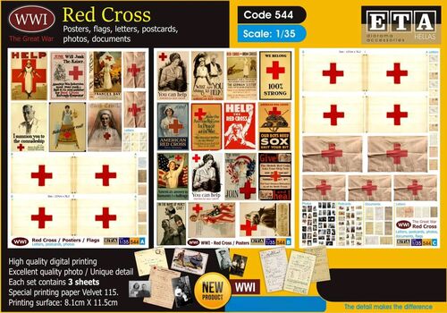 ETA DIORAMA ACCESSORIES 544 Red Cross WWI Posters