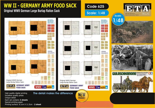 ETA DIORAMA ACCESSORIES 625 Germany WWII Army Food Sack