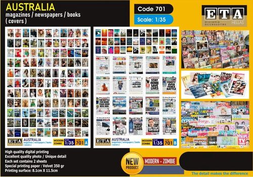 ETA DIORAMA ACCESSORIES 701 Australia - Magazines, Newspapers and Books