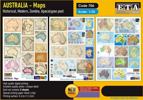 ETA DIORAMA ACCESSORIES 706 Australia - Maps