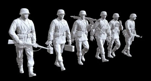 Peddinghaus-Decals 48214 6 Waffen SS Soldiers Marching