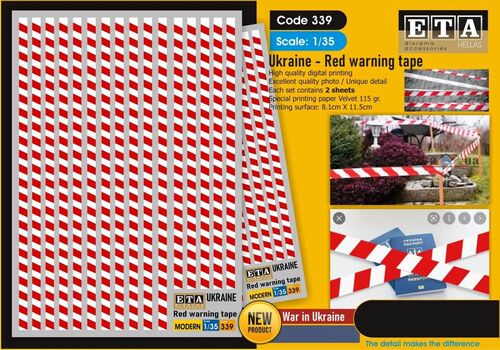 ETA DIORAMA ACCESSORIES 339 Ukraine - Red Warning Tape