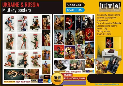 ETA DIORAMA ACCESSORIES 358 Russia - Military Posters