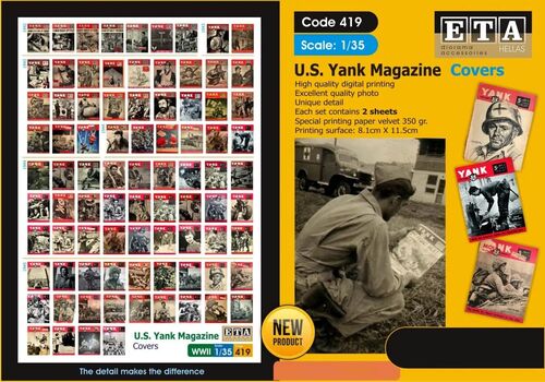 ETA DIORAMA ACCESSORIES 419 US Yank Magazine - Cover