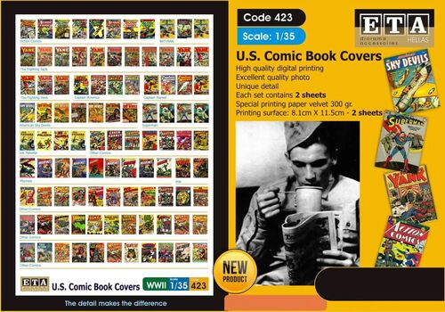 ETA DIORAMA ACCESSORIES 423 US Comic Book Covers