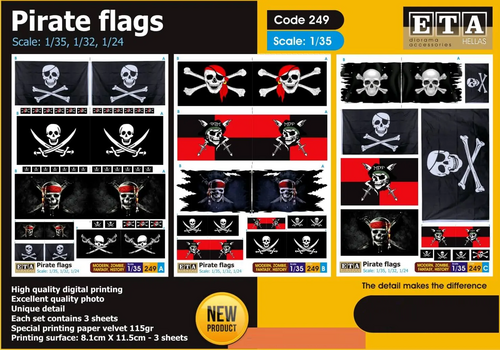 ETA DIORAMA ACCESSORIES 249 Pirate Flags