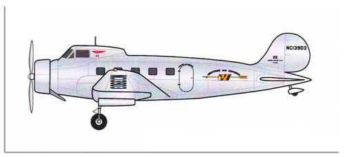 Welsh Models YO-10R General-Aviation GA-43 Clark - Western Air Express Livery